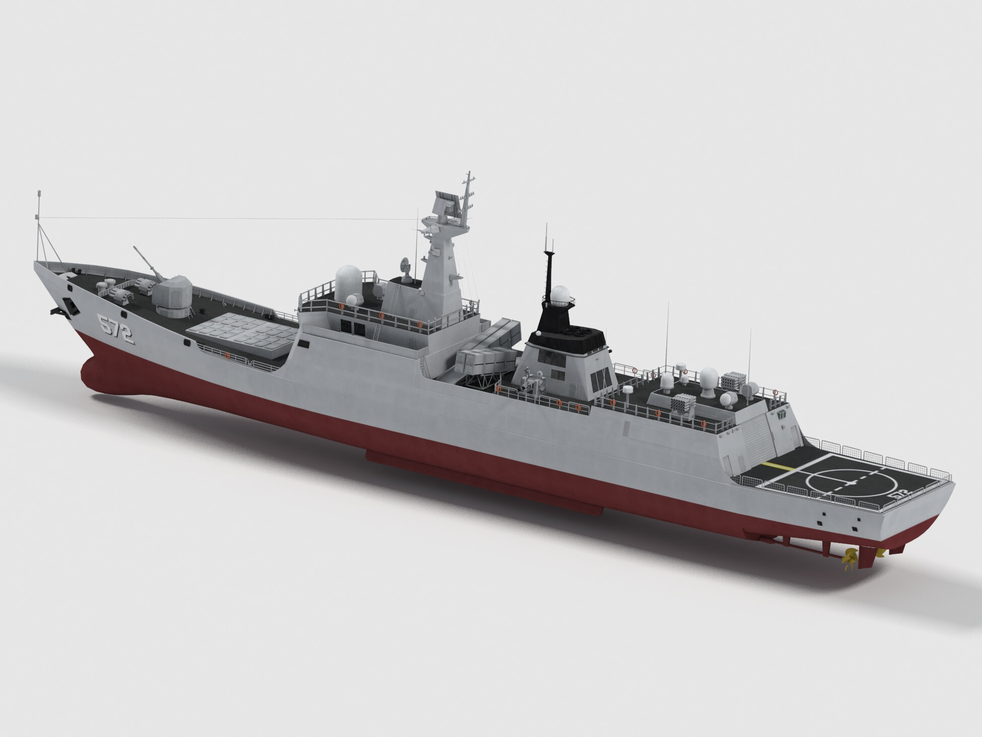 Hengshui 572 Type 054A Class Frigate - 3D Model by FiniasK
