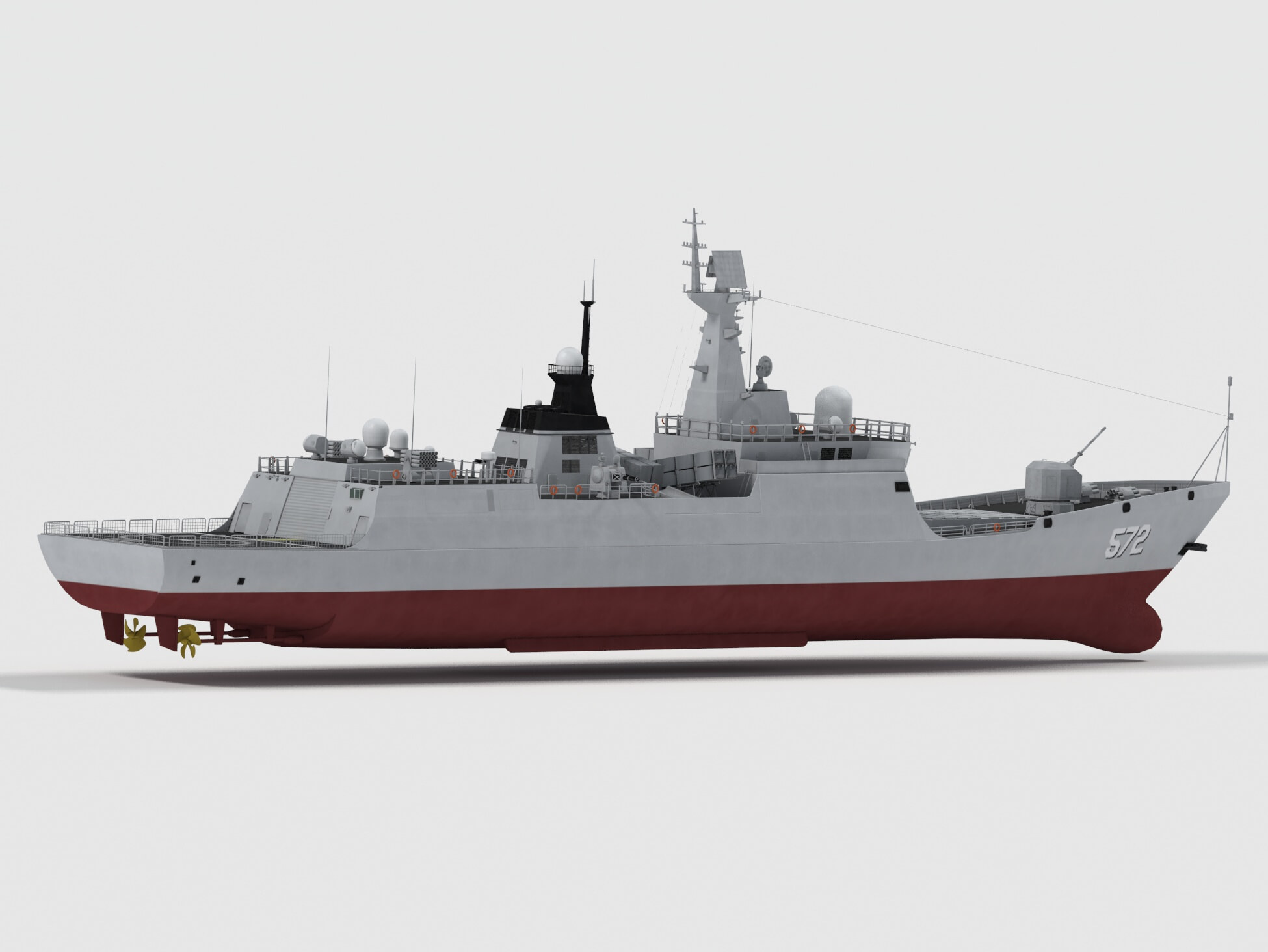 Hengshui 572 Type 054A Class Frigate - 3D Model by FiniasK