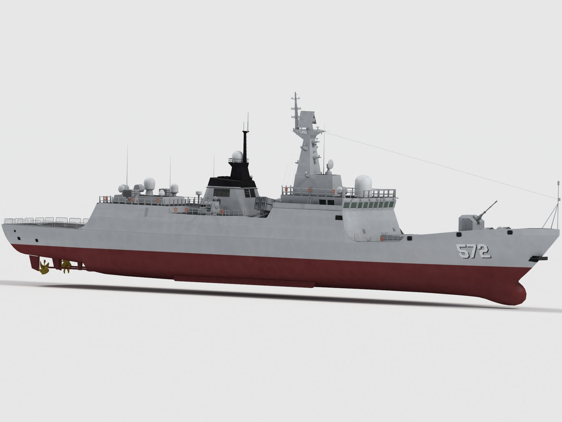Hengshui 572 Type 054A Class Frigate - 3D Model by FiniasK