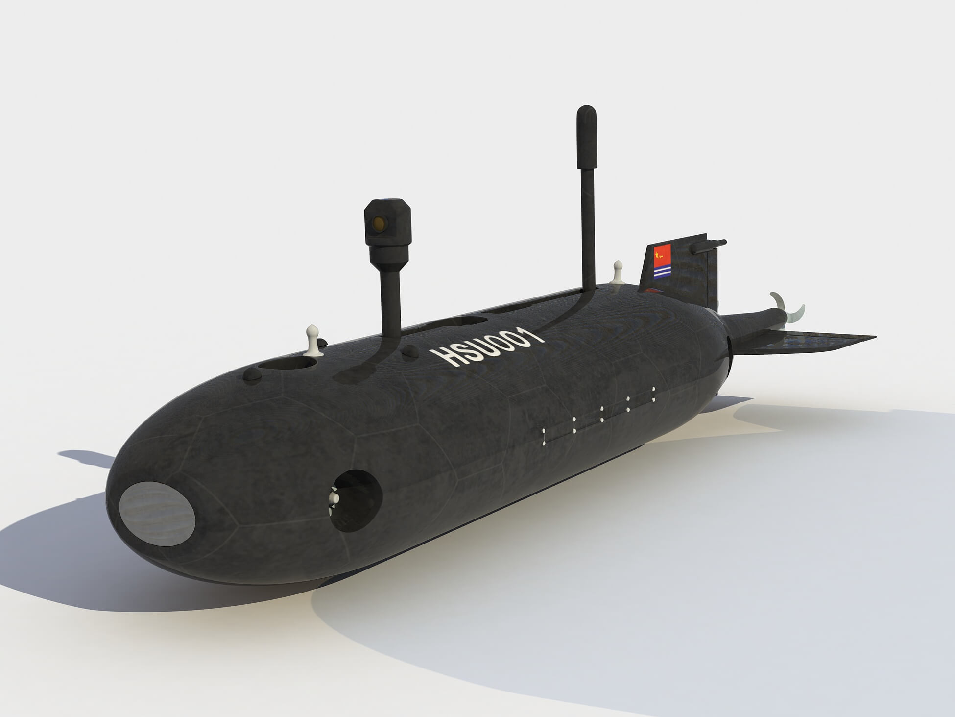 HSU-001 Submarine Drone 3D Model by FiniasK