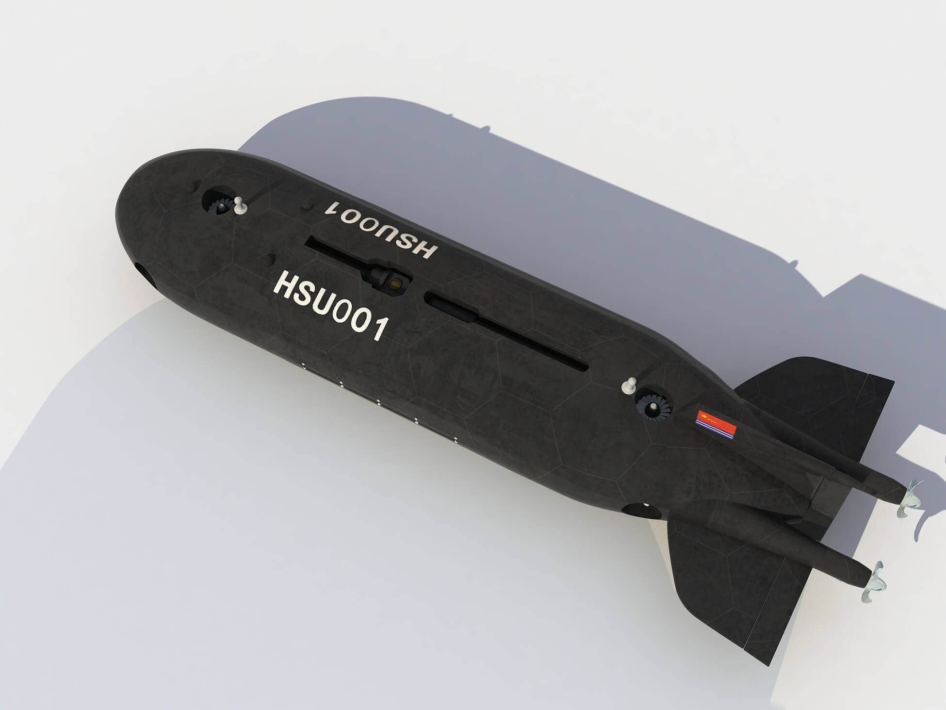 HSU-001 Submarine Drone 3D Model by FiniasK