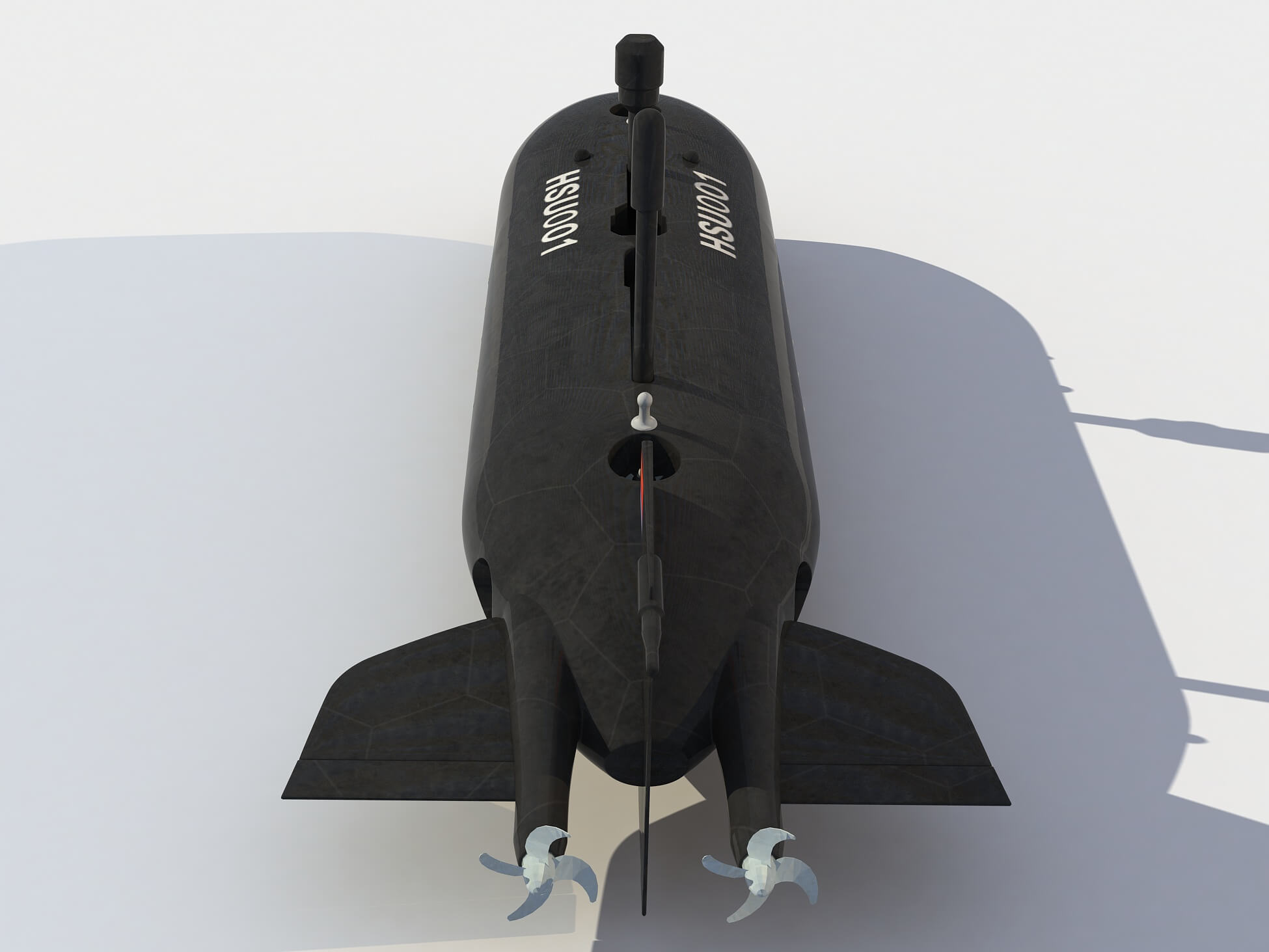 HSU-001 Submarine Drone 3D Model by FiniasK