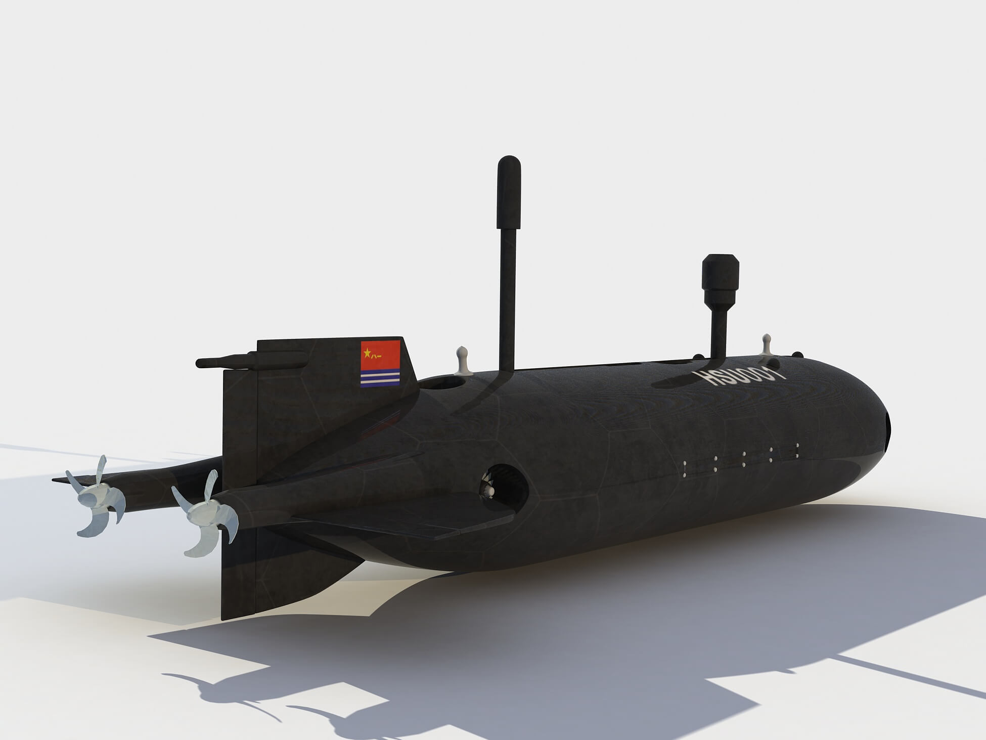 HSU-001 Submarine Drone 3D Model by FiniasK