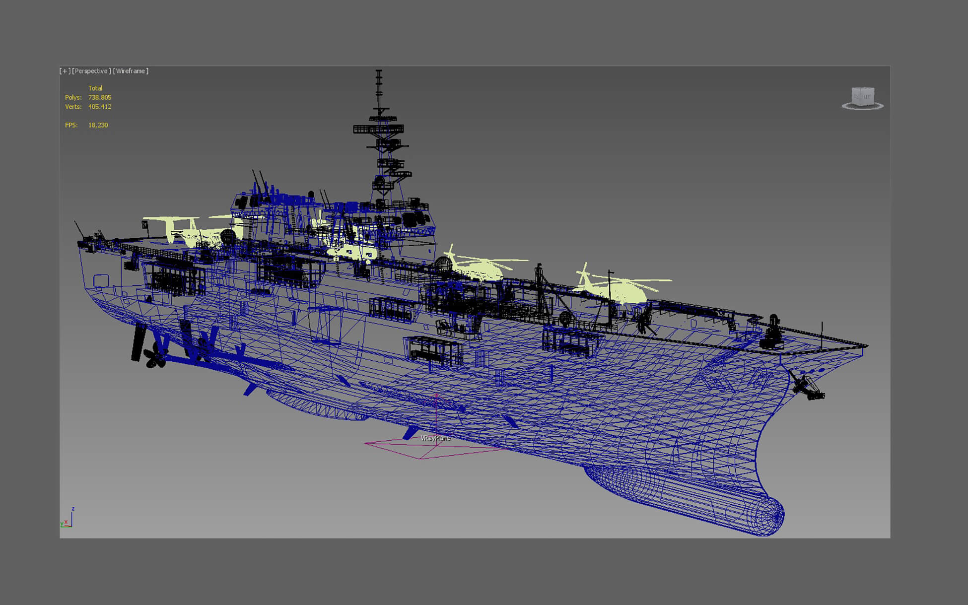 Hyuga Class Helicopter Destroyer - 3D Model by FiniasK
