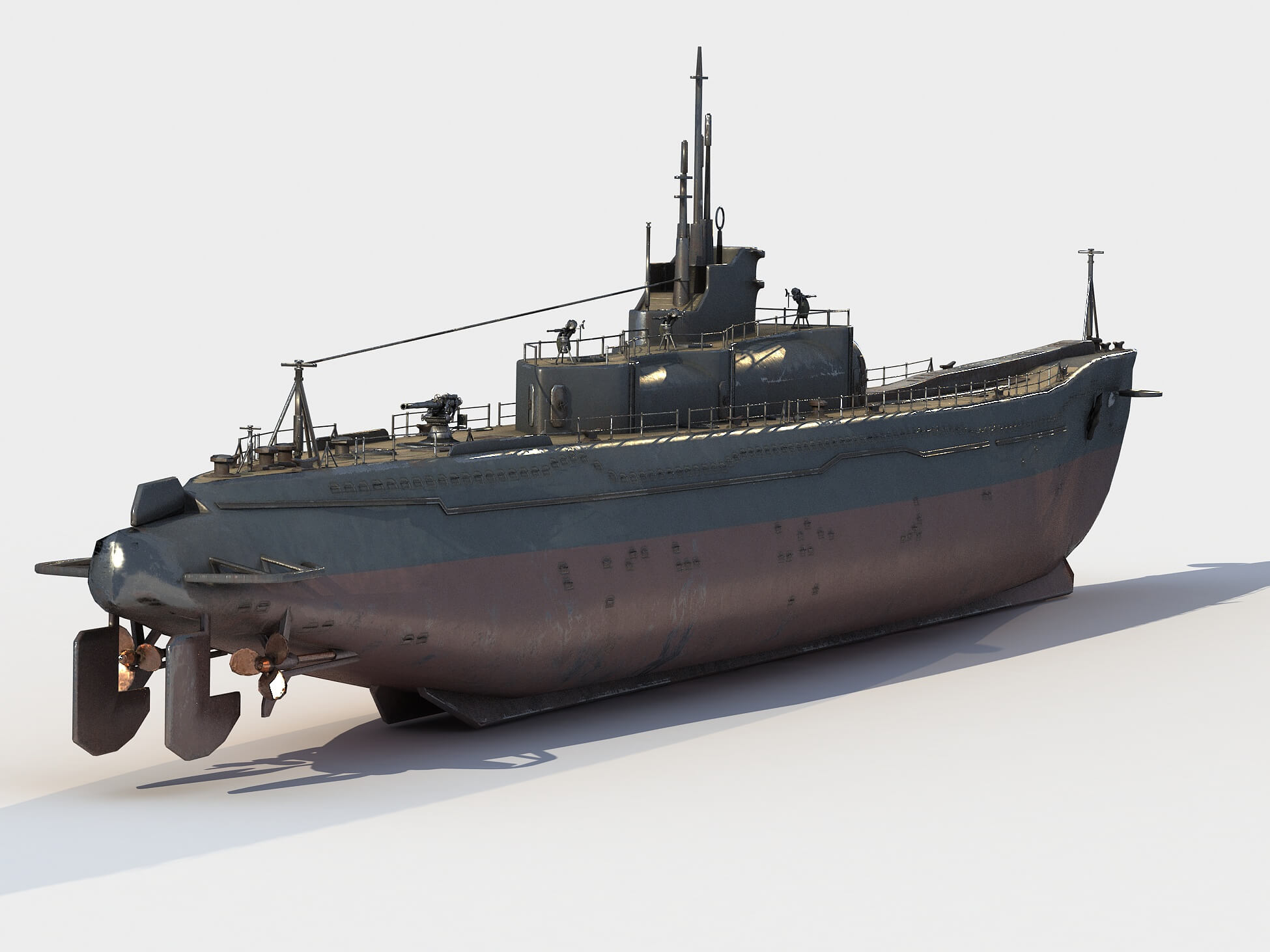 I-400 Class Submarine 3D Model by FiniasK