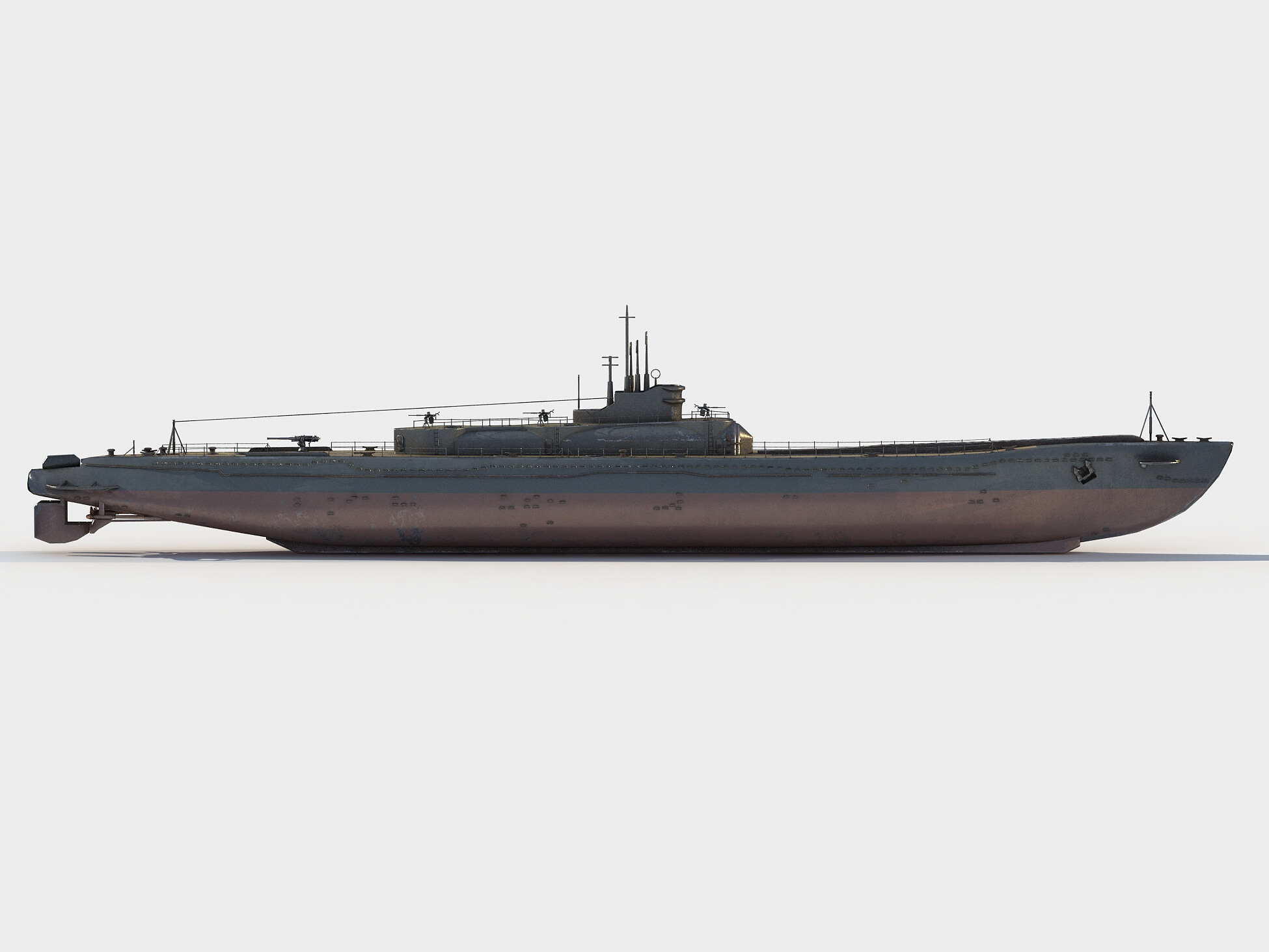 I-400 Class Submarine 3D Model by FiniasK