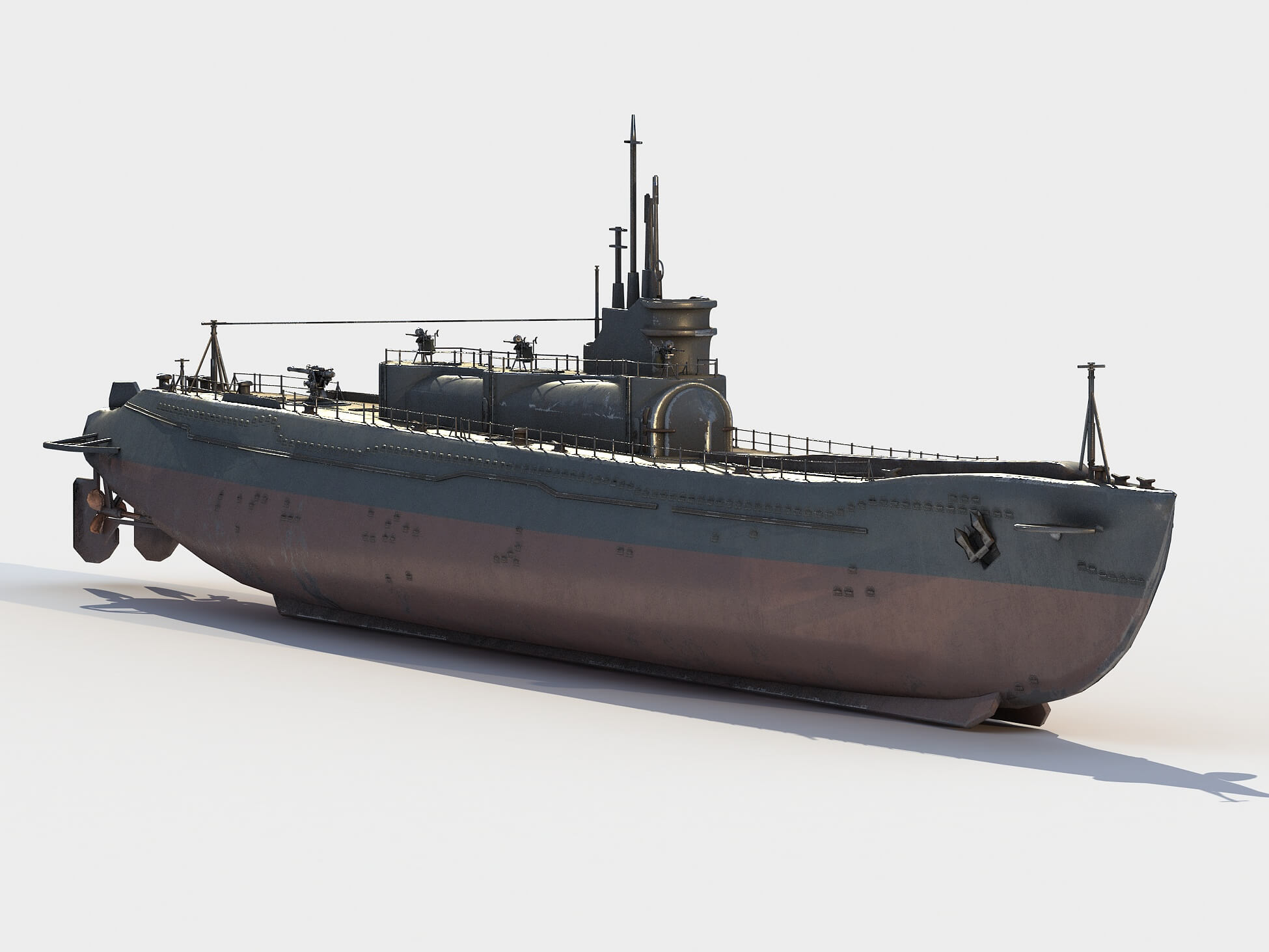 I-400 Class Submarine 3D Model by FiniasK