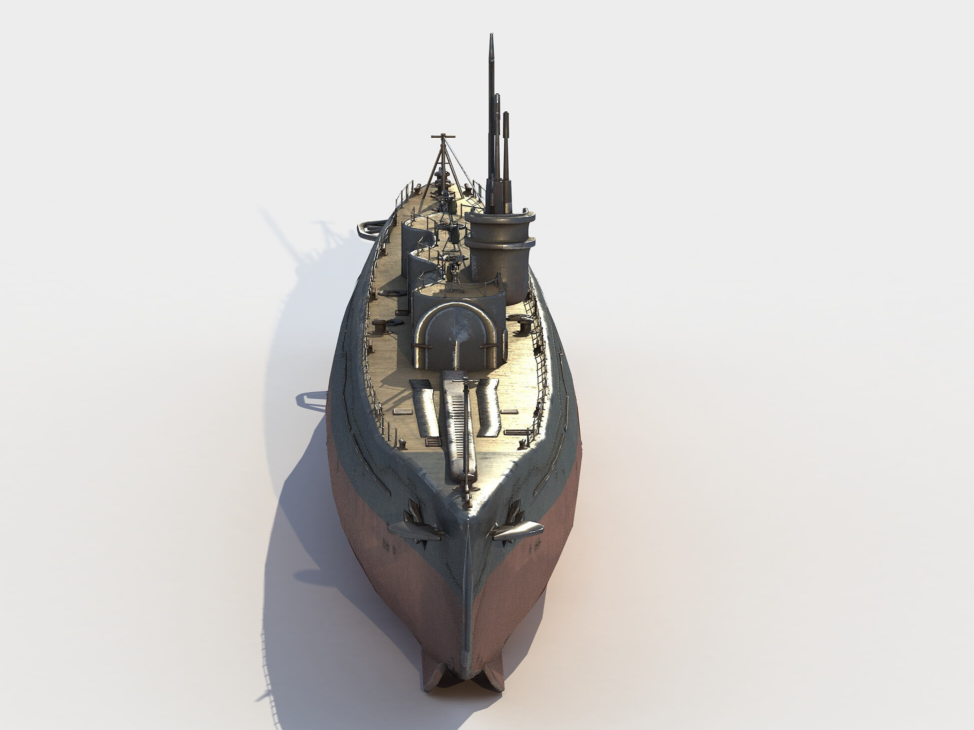 I-400 Class Submarine 3D Model by FiniasK