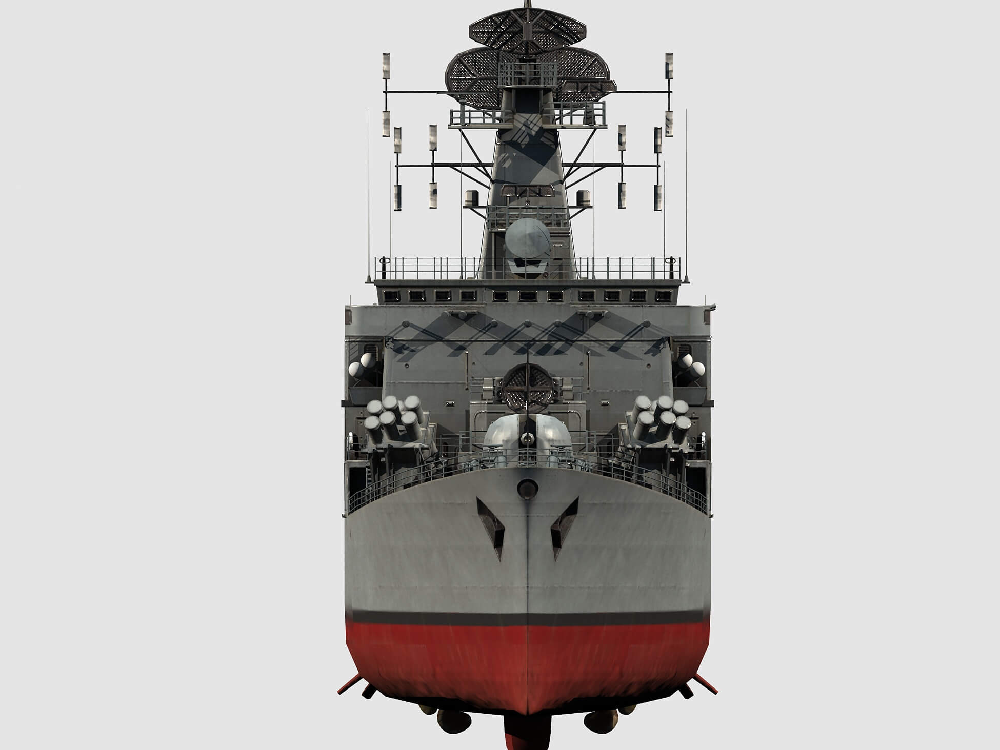 INS Beas Brahmaputra Class Frigate - 3D Model by FiniasK