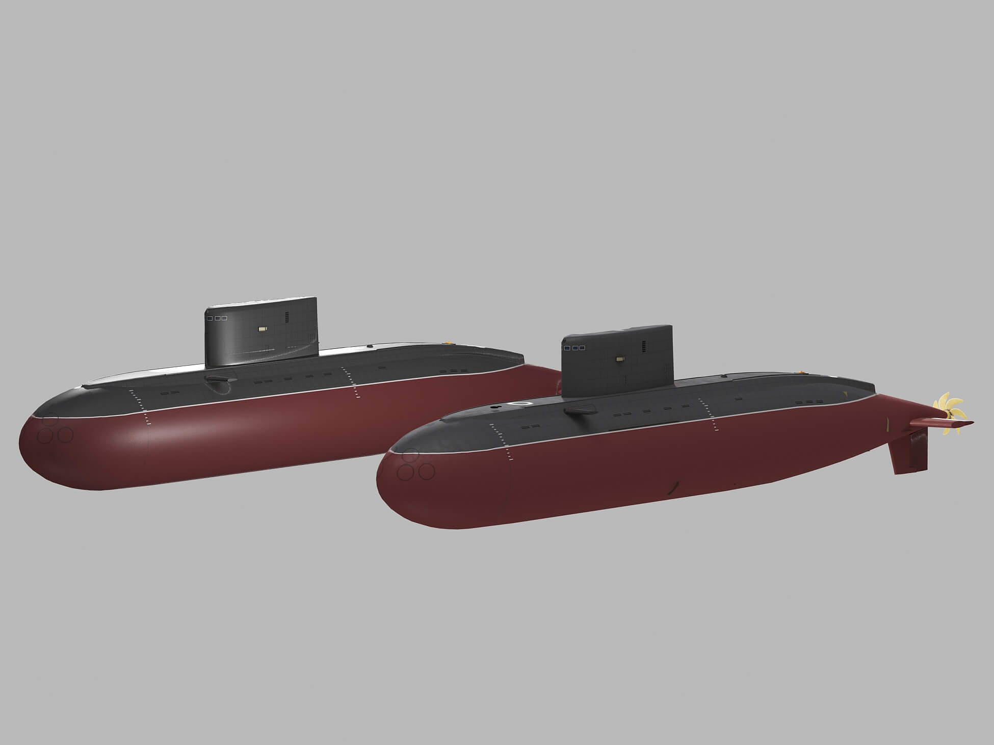 Kilo Class Submarine With Interior - 3D Model by FiniasK