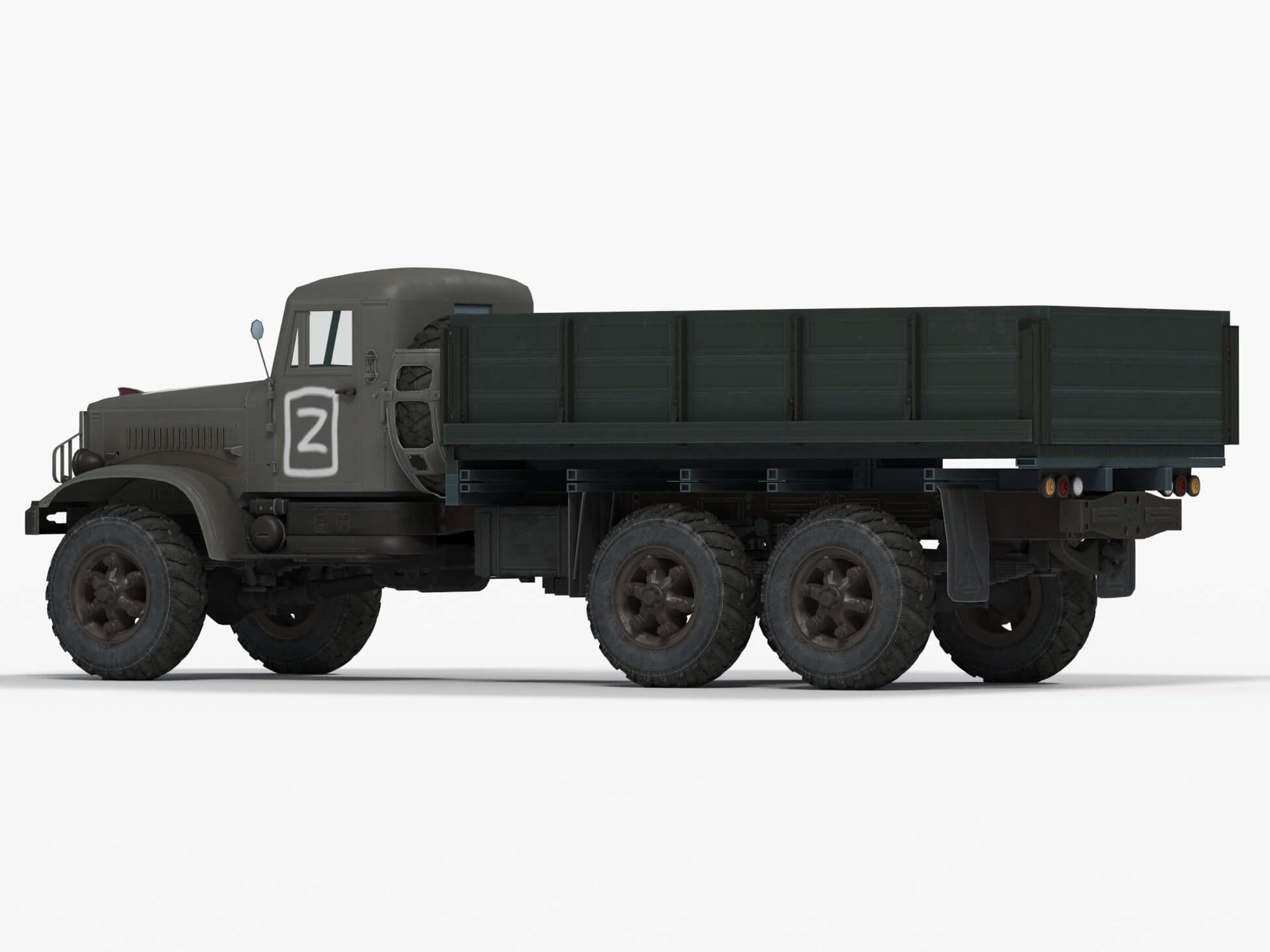 KrAZ-214B Truck 3D Model by FiniasK