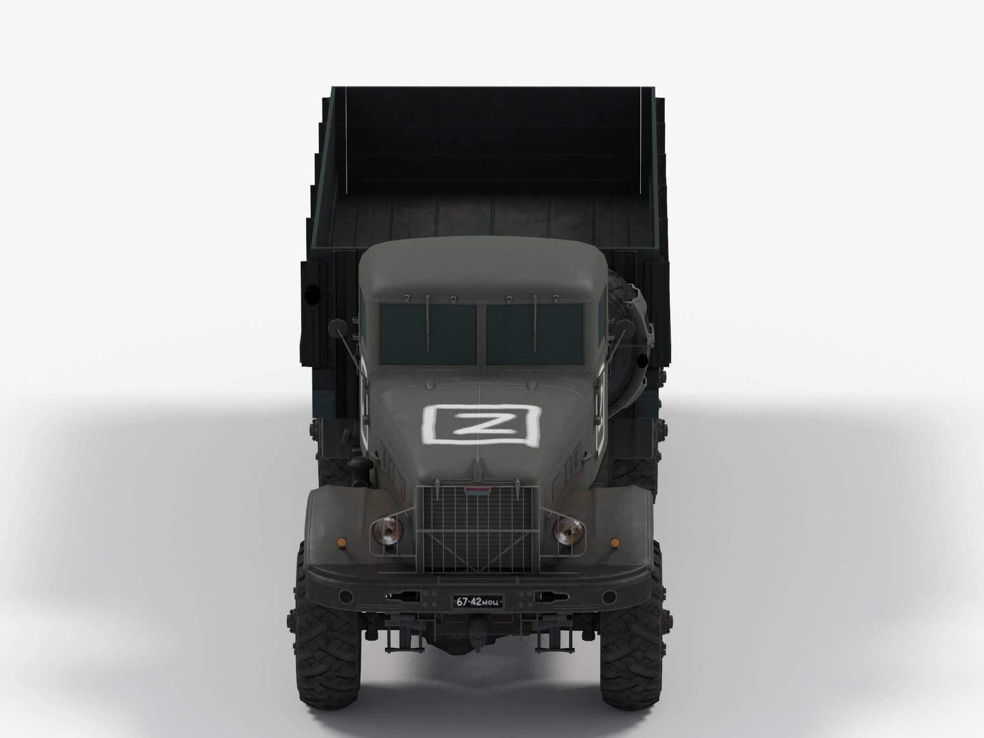 KrAZ-214B Truck 3D Model by FiniasK