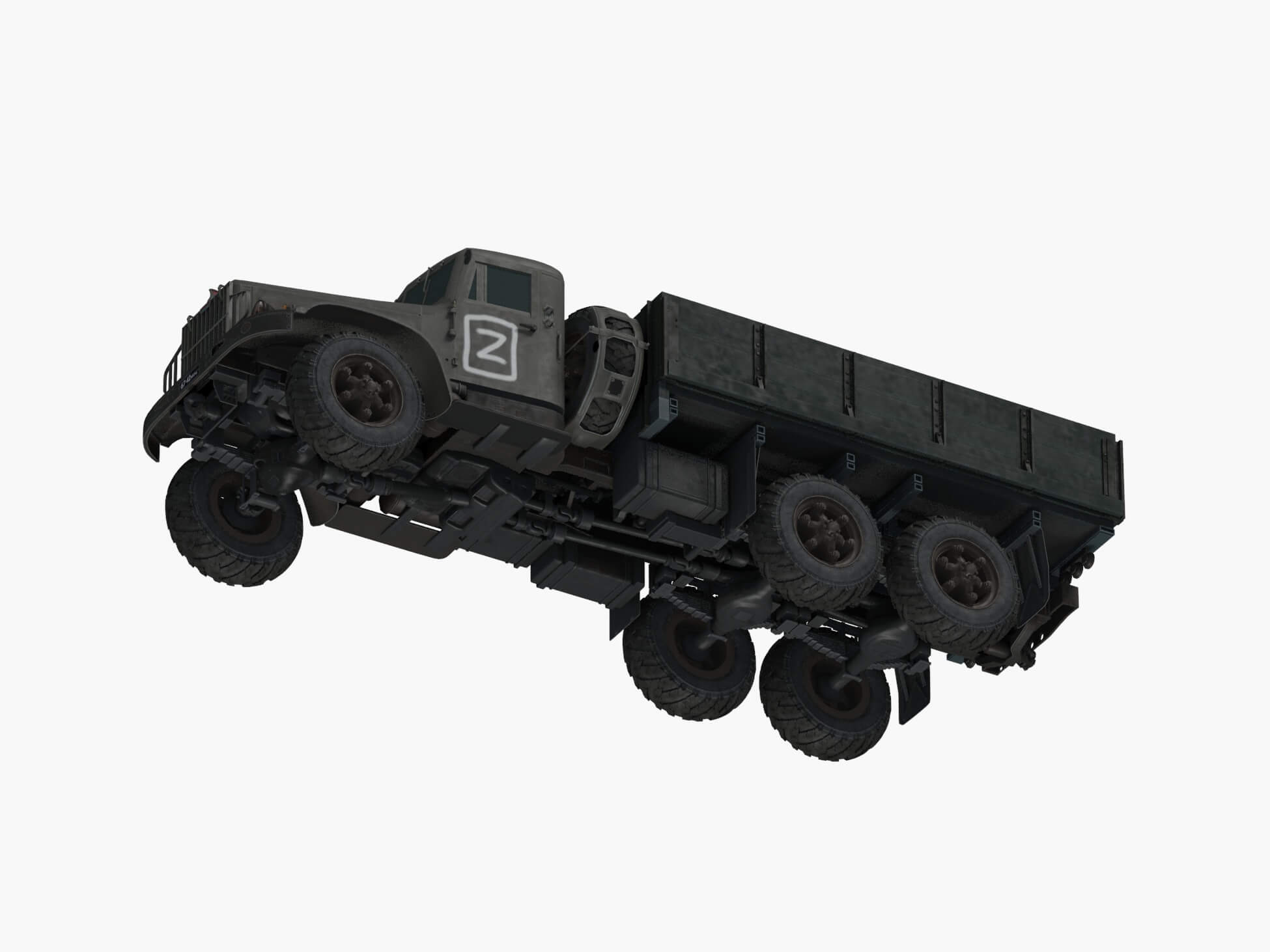 KrAZ-214B Truck 3D Model by FiniasK