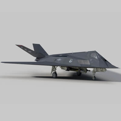Lockheed F-117 Nighthawk 3D Model by FiniasK