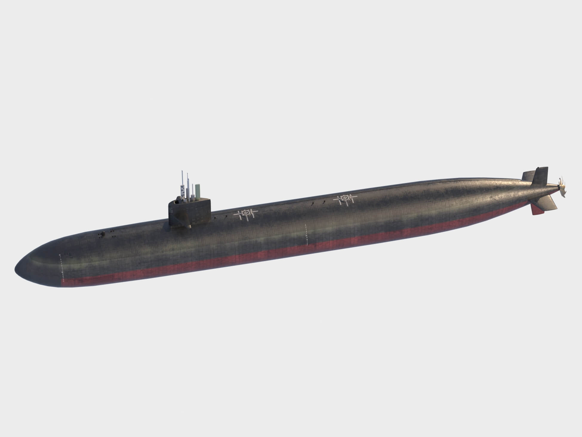 Los Angeles Batch II Class Submarine - 3D Model by FiniasK