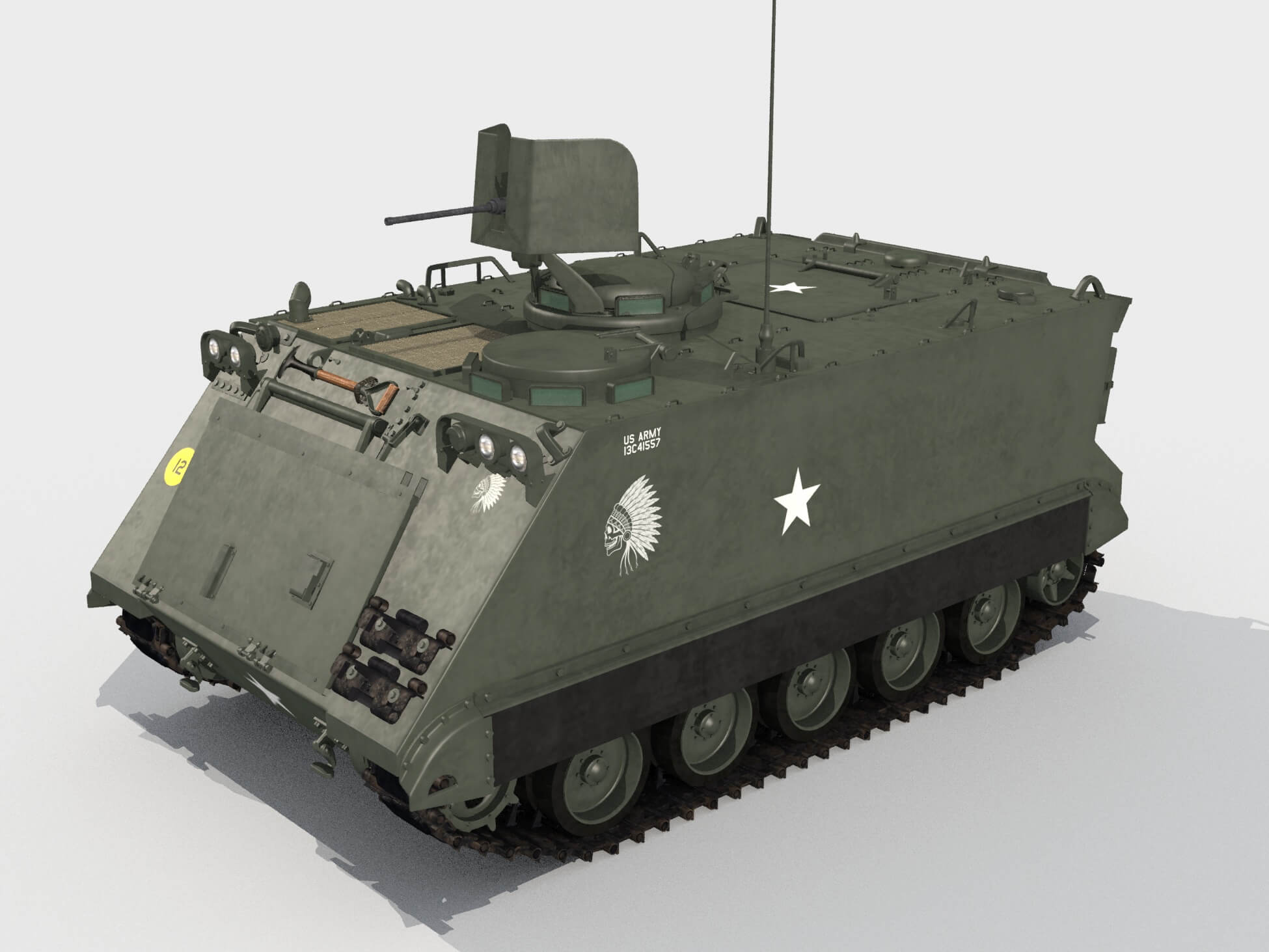 M-113 A1 Armored Personal Carrier APC 3D Model by FiniasK