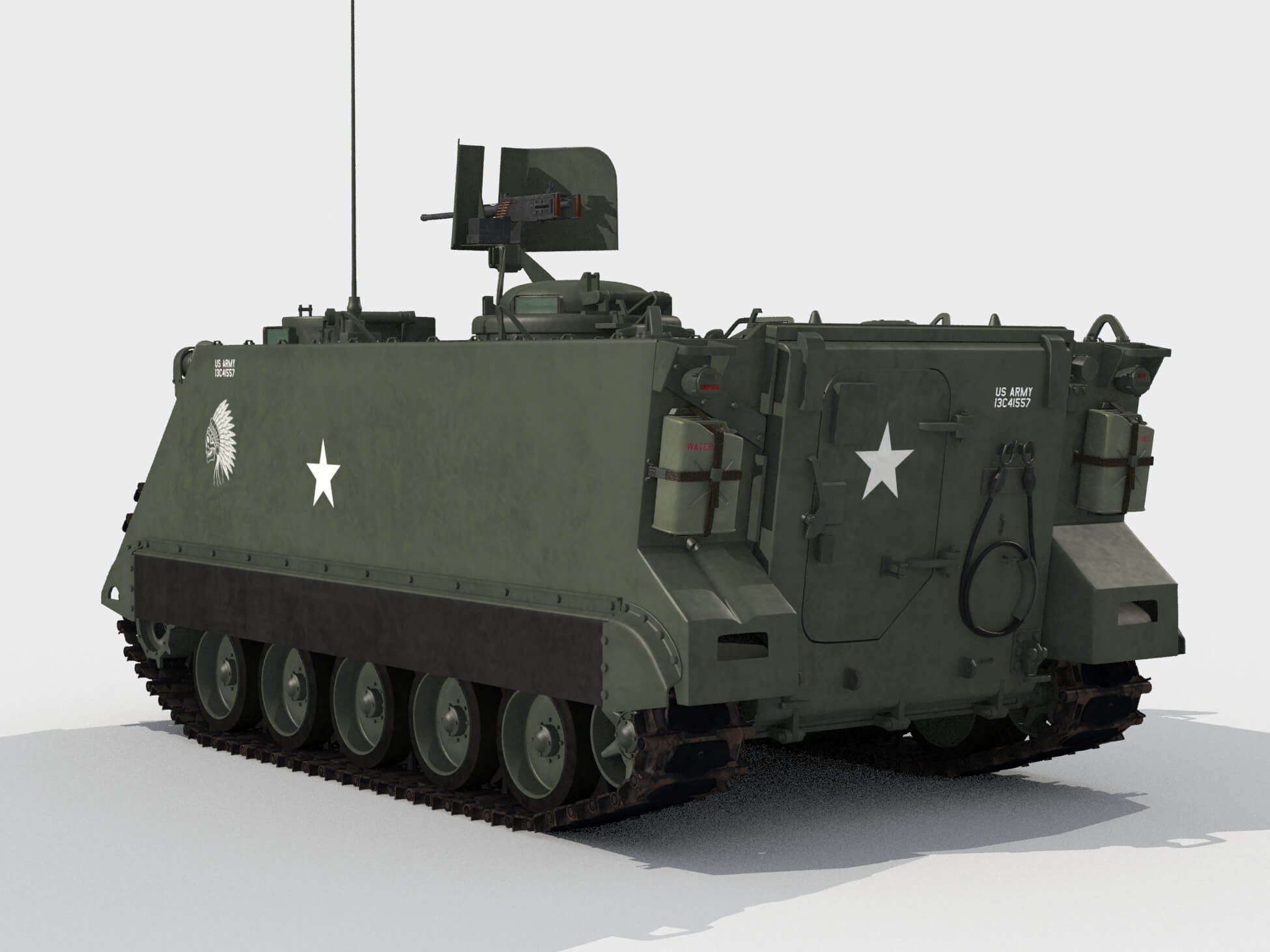 M-113 A1 Armored Personal Carrier APC 3D Model by FiniasK