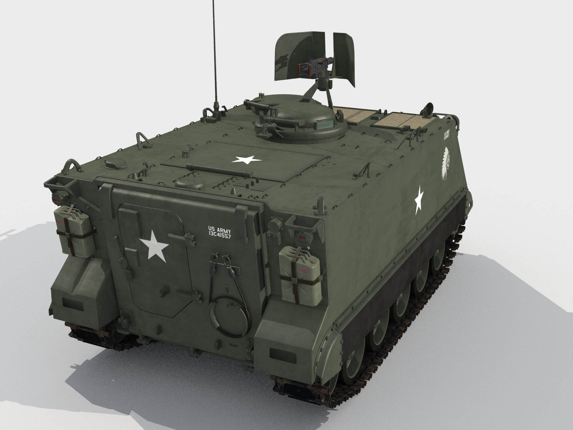 M-113 A1 Armored Personal Carrier APC 3D Model by FiniasK