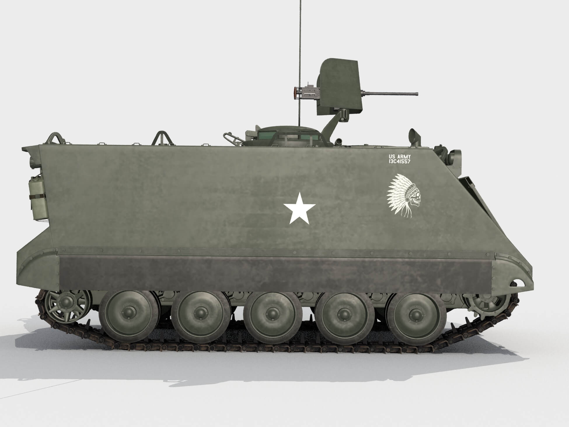 M-113 A1 Armored Personal Carrier APC 3D Model by FiniasK