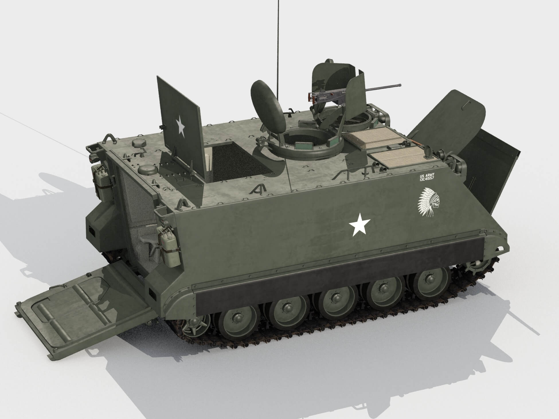 M-113 A1 Armored Personal Carrier APC 3D Model by FiniasK