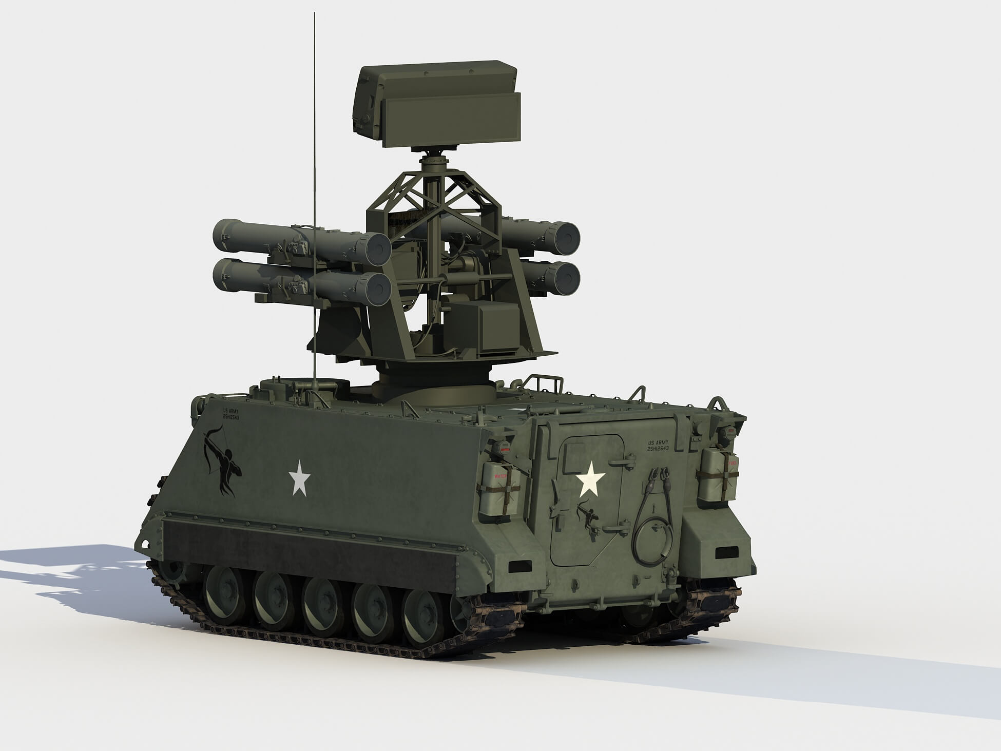 M-113 ASRAD-R SPAAG System 3D Model by FiniasK