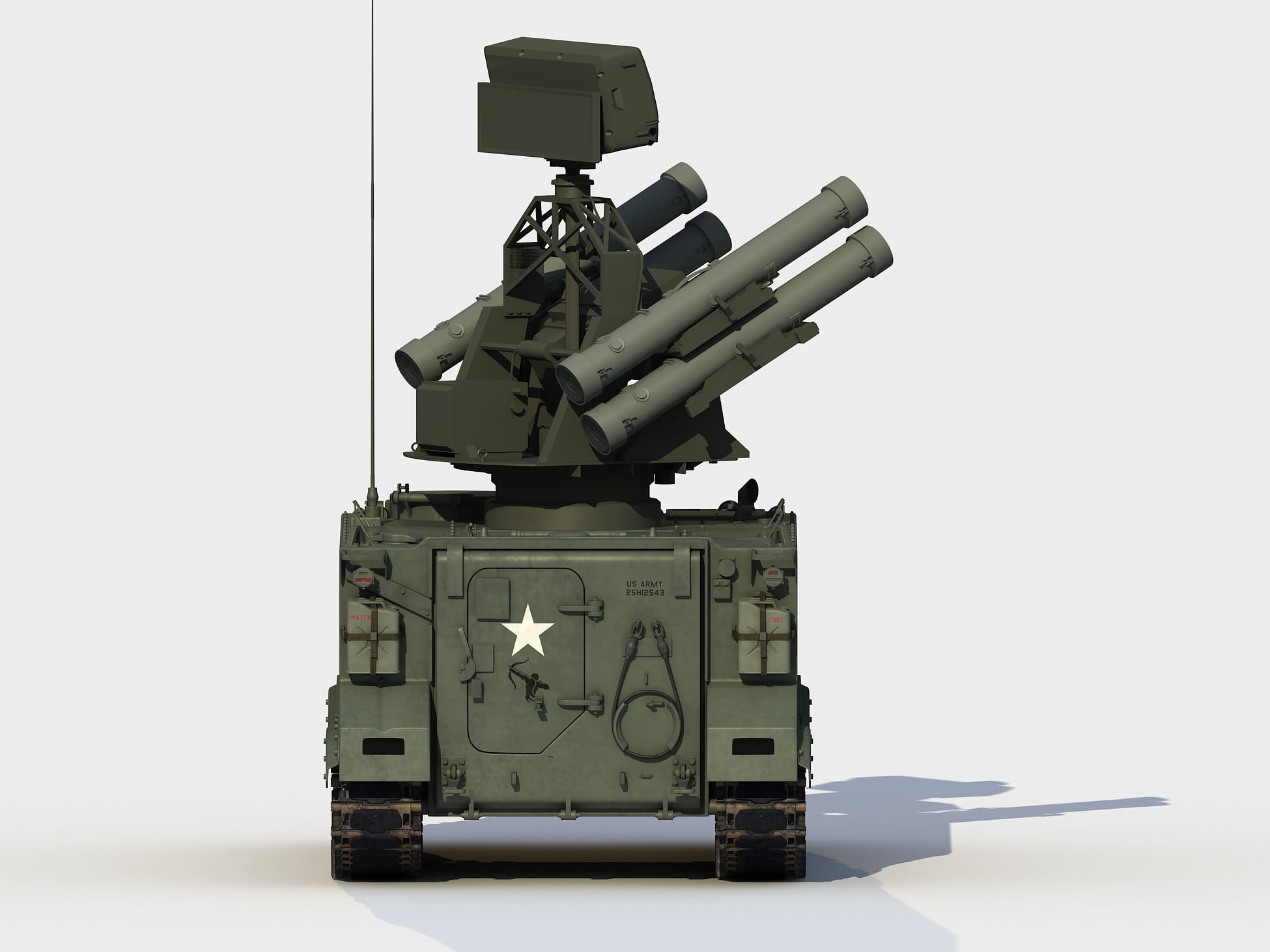 M-113 ASRAD-R SPAAG System 3D Model by FiniasK