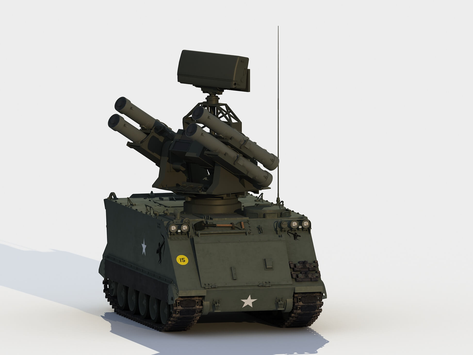 M-113 ASRAD-R SPAAG System 3D Model by FiniasK