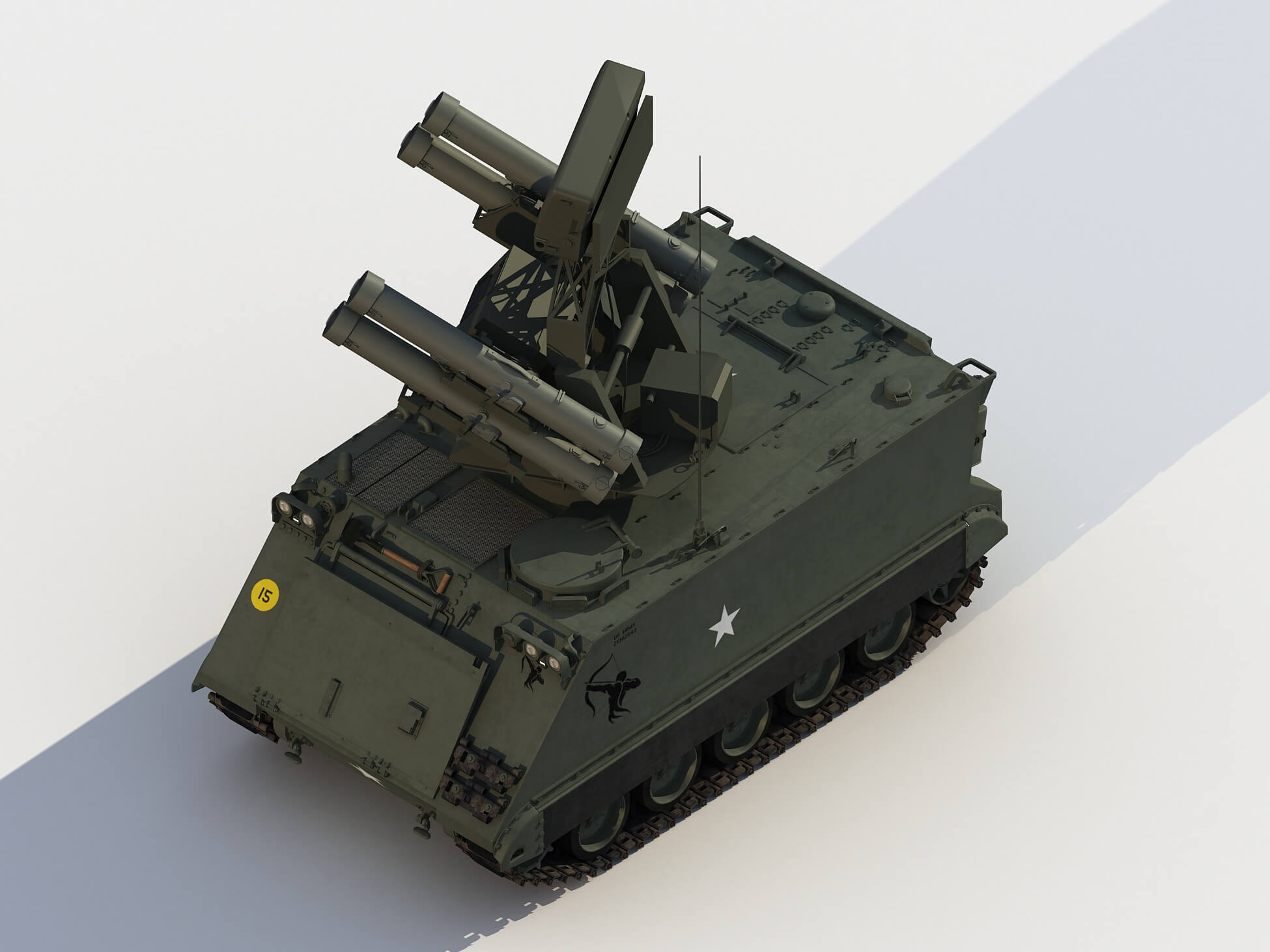 M-113 ASRAD-R SPAAG System 3D Model by FiniasK