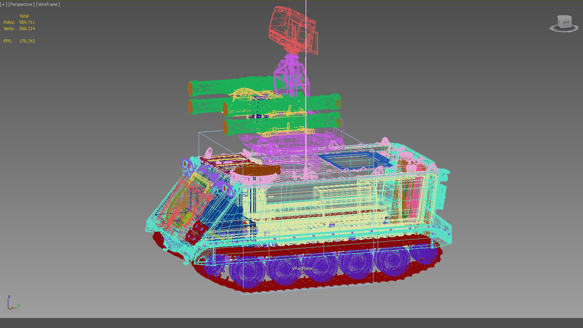 M-113 ASRAD-R SPAAG System 3D Model by FiniasK