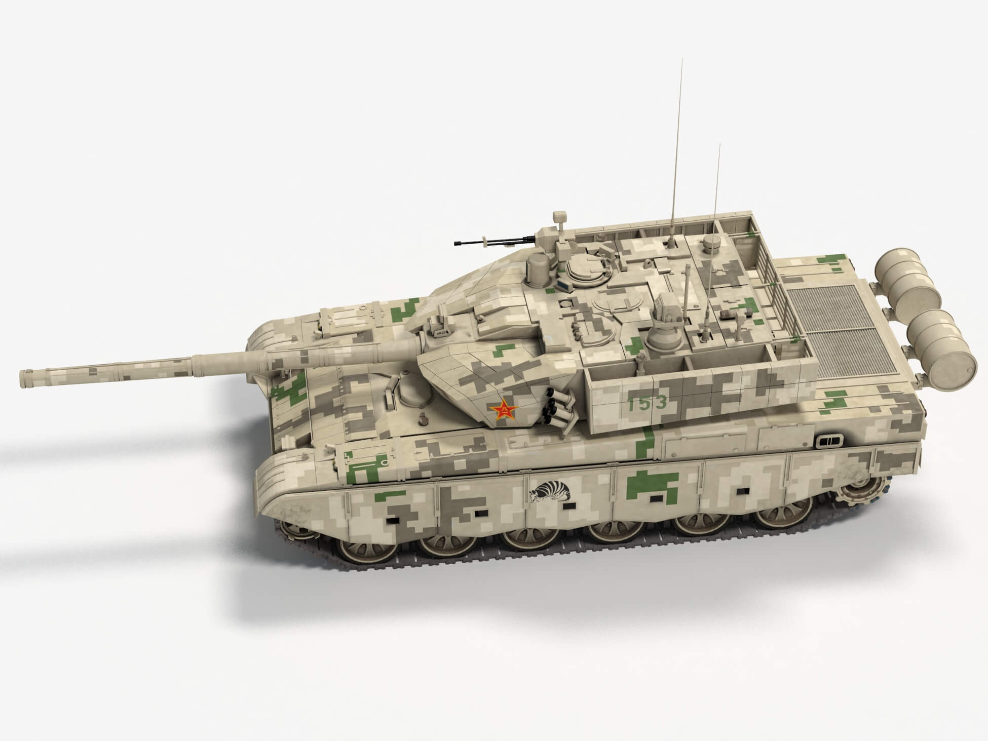Norinco Type 99 Tank - 3D Model by FiniasK
