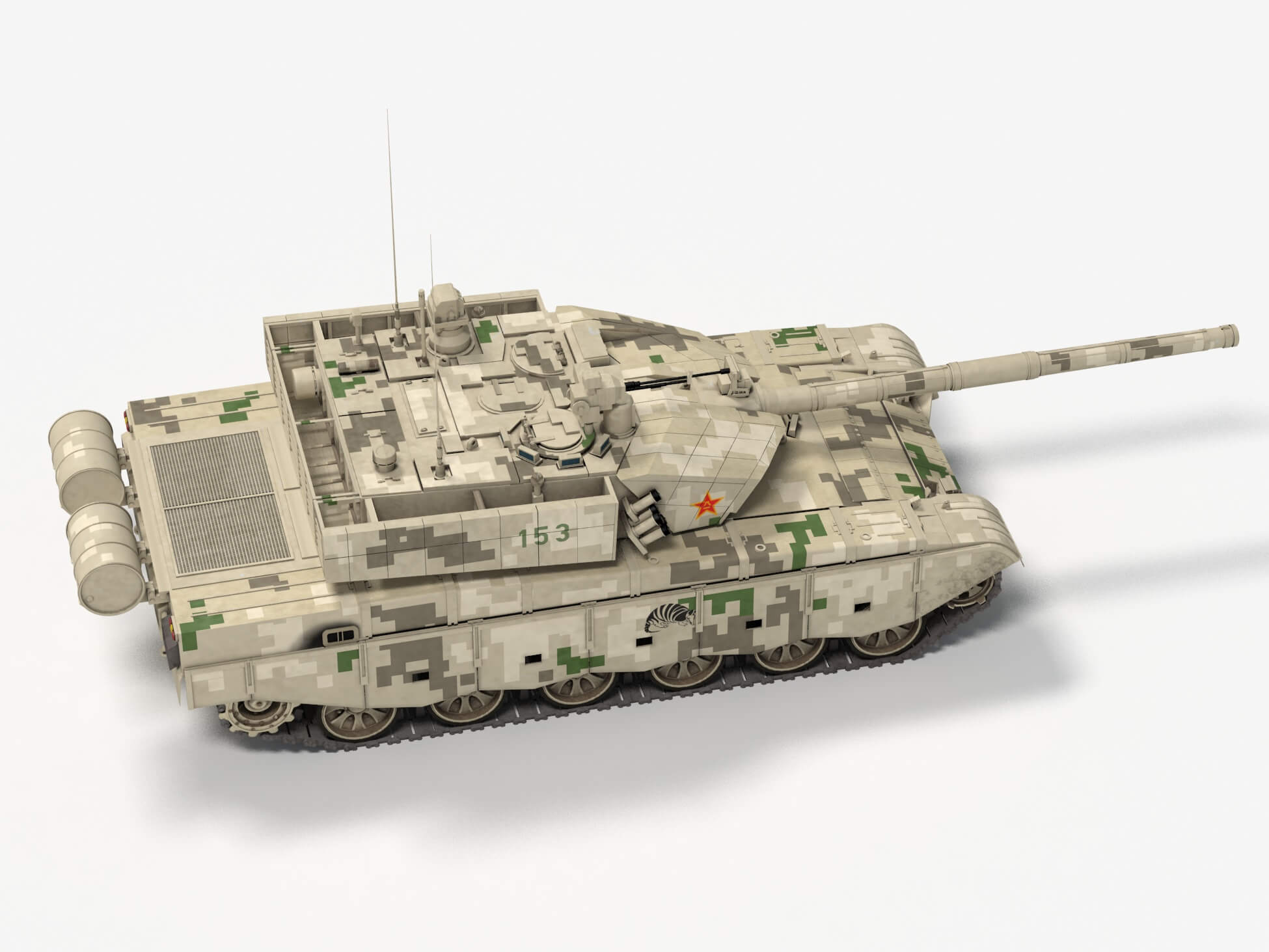 Norinco Type 99 Tank - 3D Model by FiniasK