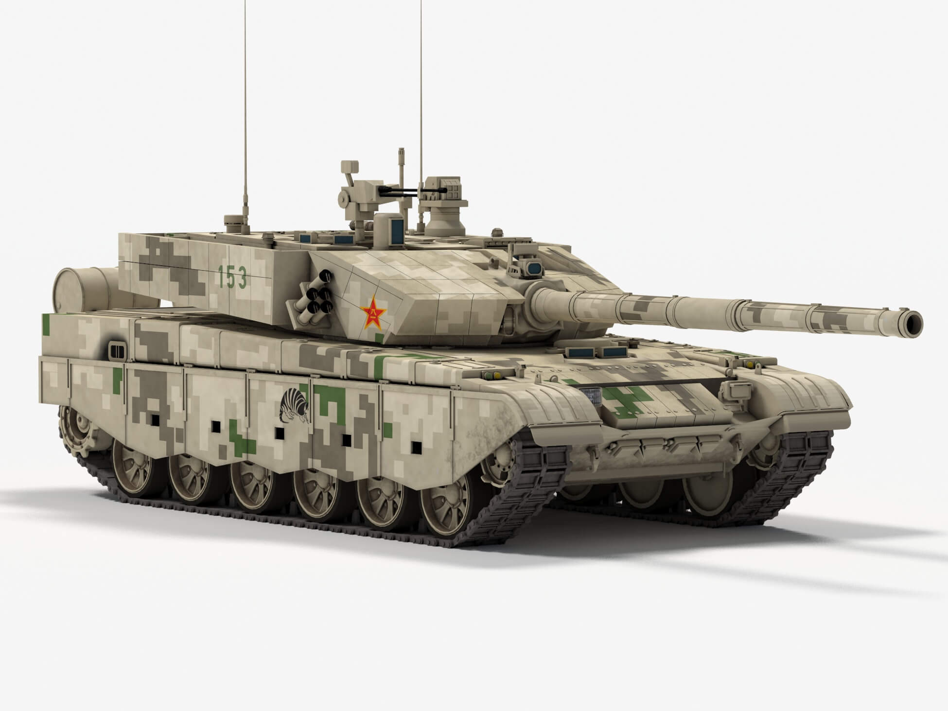 Norinco Type 99 Tank - 3D Model by FiniasK