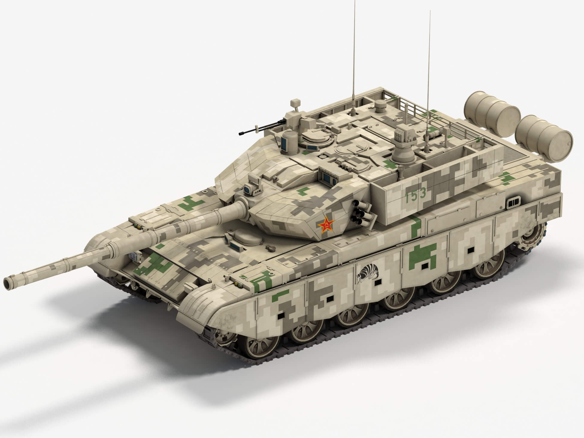 Norinco Type 99 Tank - 3D Model by FiniasK