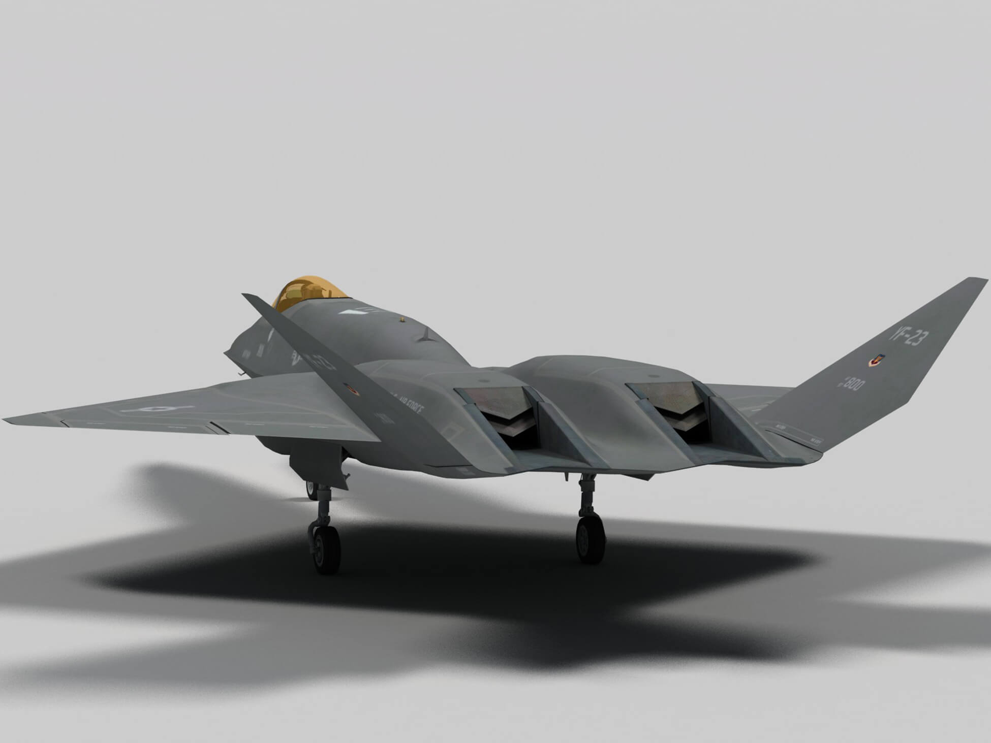 Northrop YF-23 3D Model by FiniasK