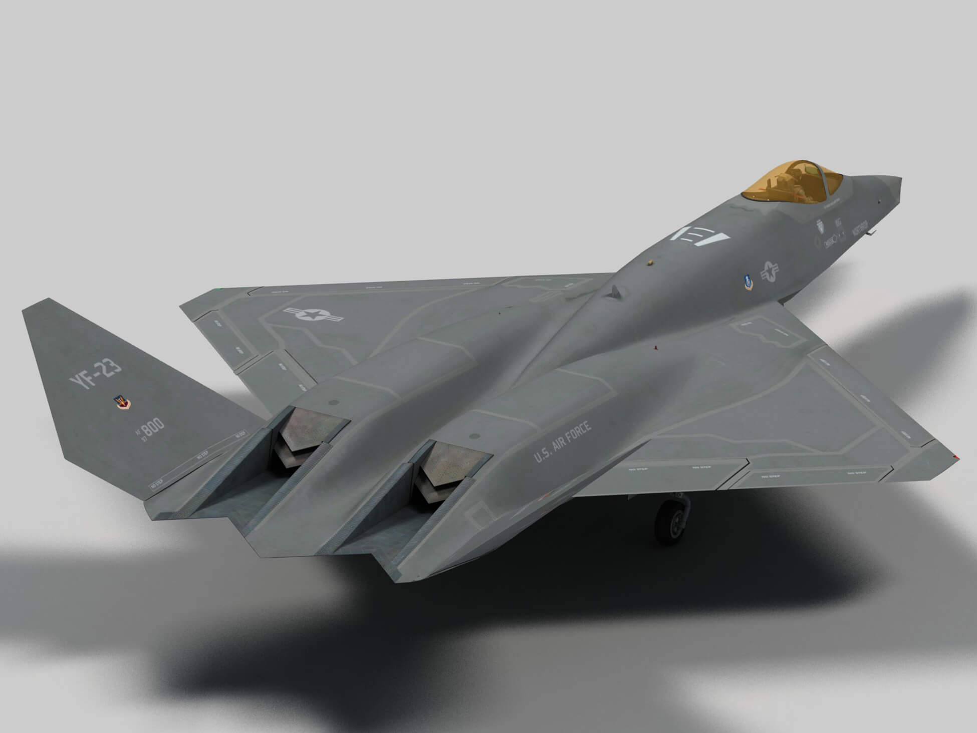 Northrop YF-23 3D Model by FiniasK