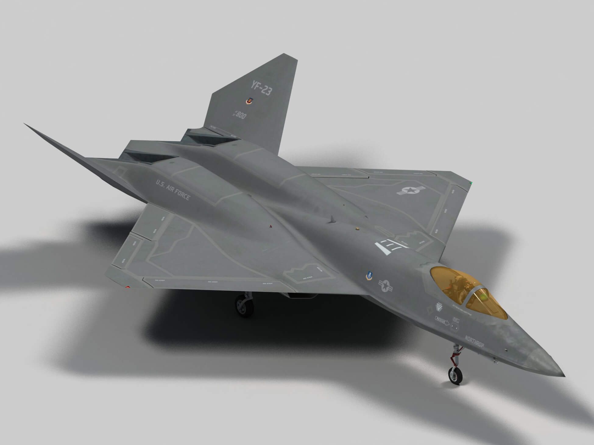 Northrop YF-23 3D Model by FiniasK