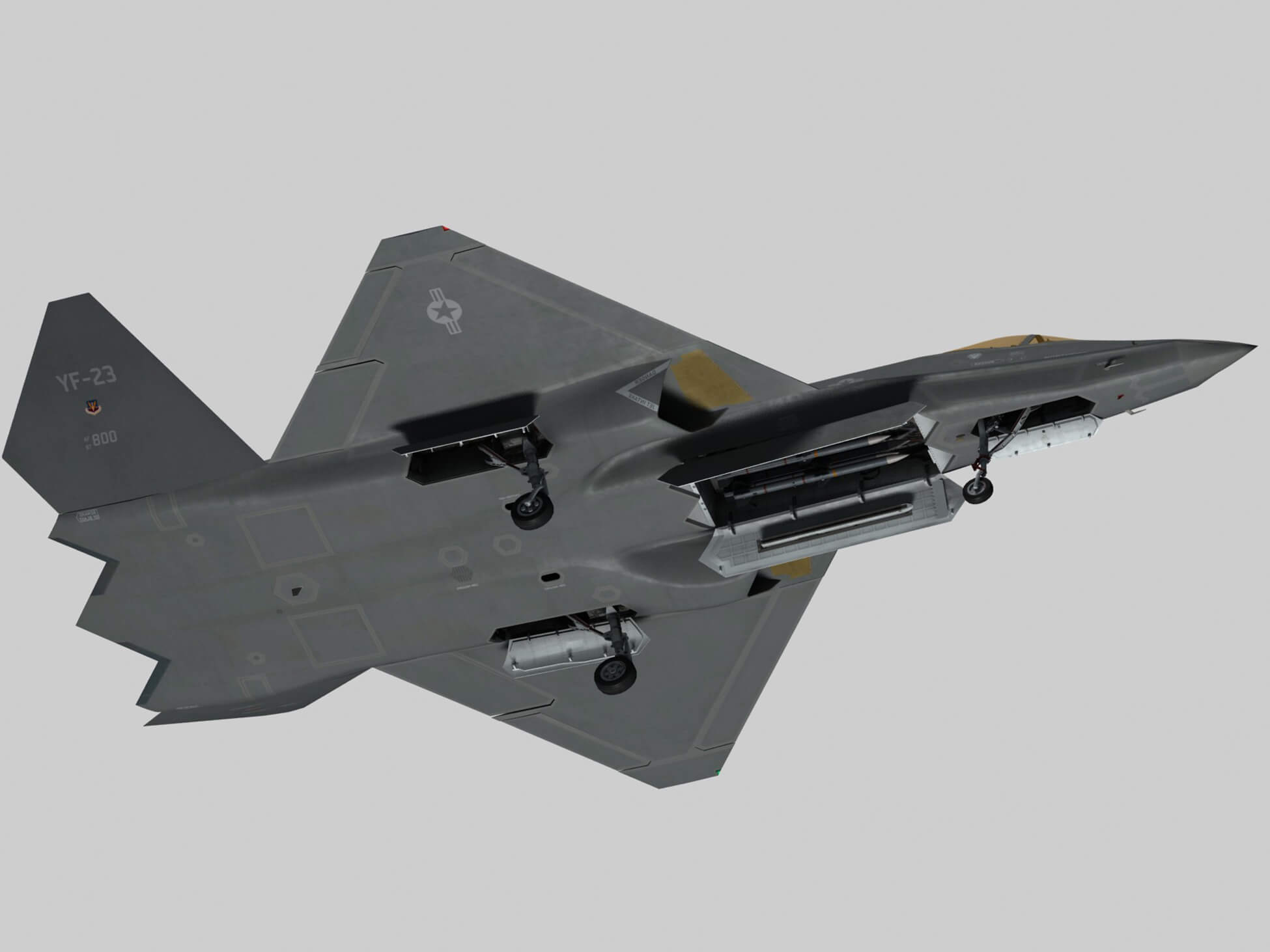 Northrop YF-23 3D Model by FiniasK