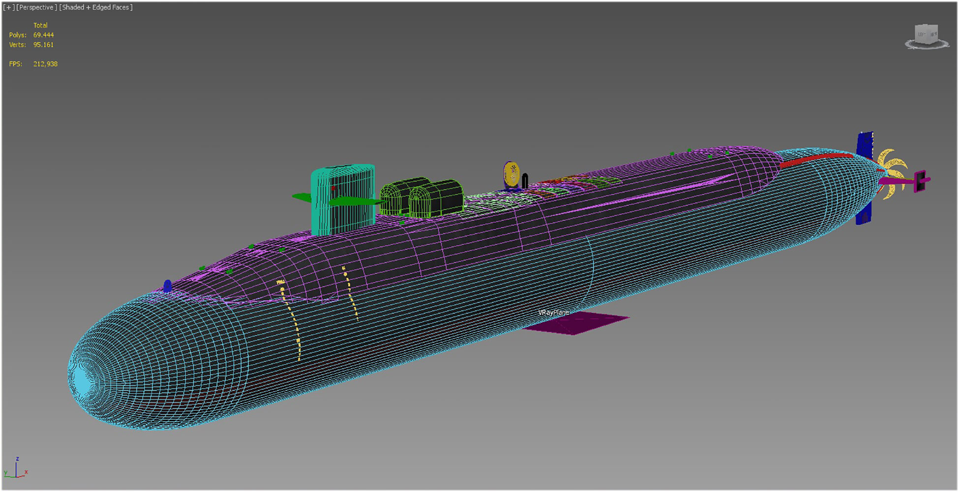 Ohio Class Submarine Ssgn - 3D Model by FiniasK