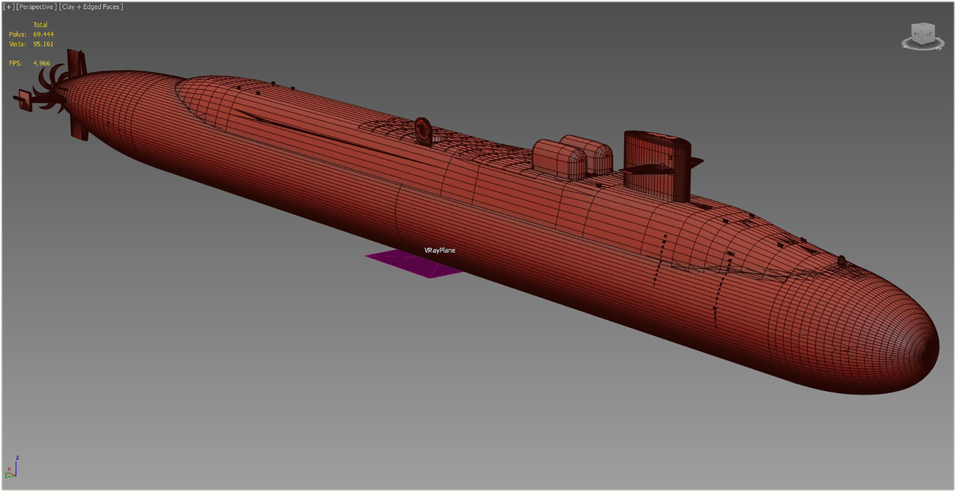 Ohio Class Submarine Ssgn - 3D Model by FiniasK