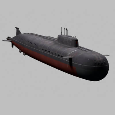Oscar Class Submarine - 3D Model by FiniasK