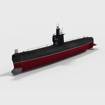 Type 033 Romeo Class Submarine - 3D Model by FiniasK