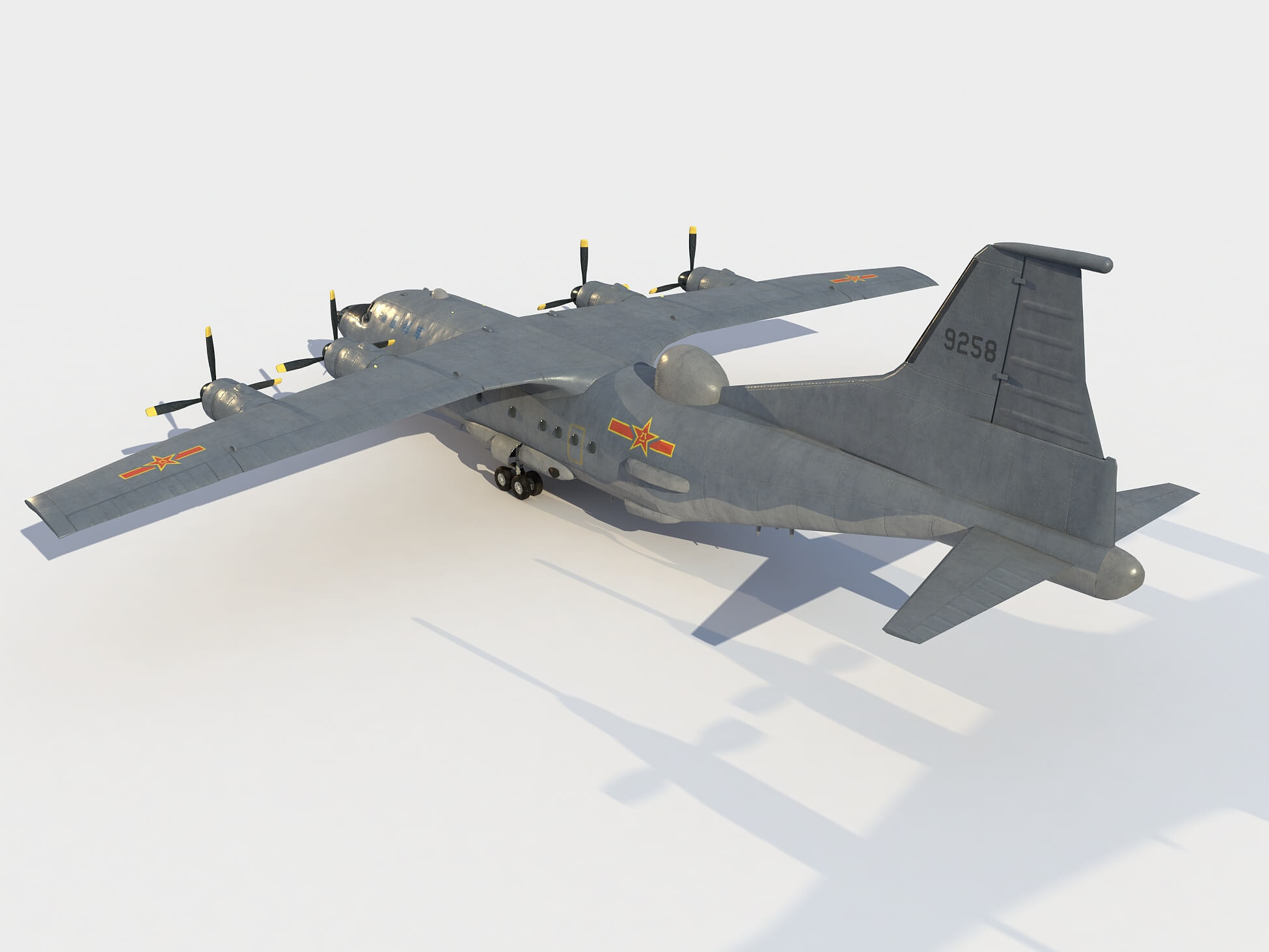 Shaanxi Y-8 GX2 ELINT II Version 3D Model by FiniasK
