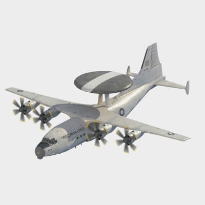 Shaanxi Y-9 ZDK-03 Awacs 3D Model by FiniasK