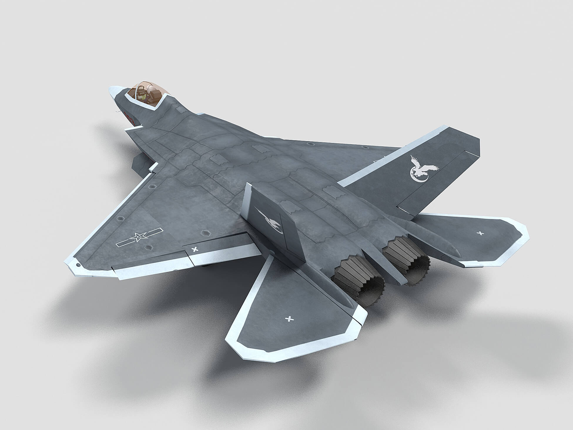 Shenyang J-31 / J-35 Gyrfalcon 3D Model by FiniasK