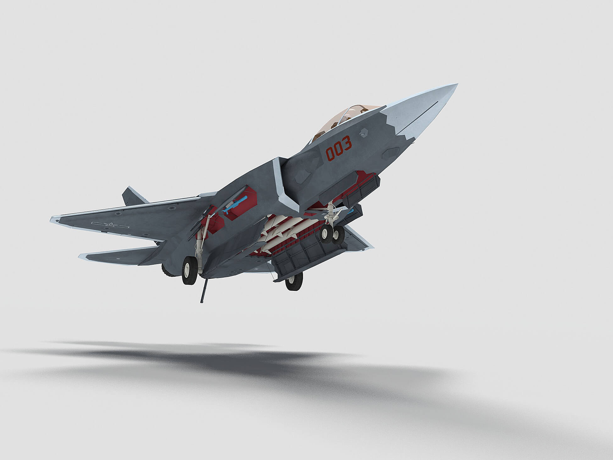 Shenyang J-31 / J-35 Gyrfalcon 3D Model by FiniasK