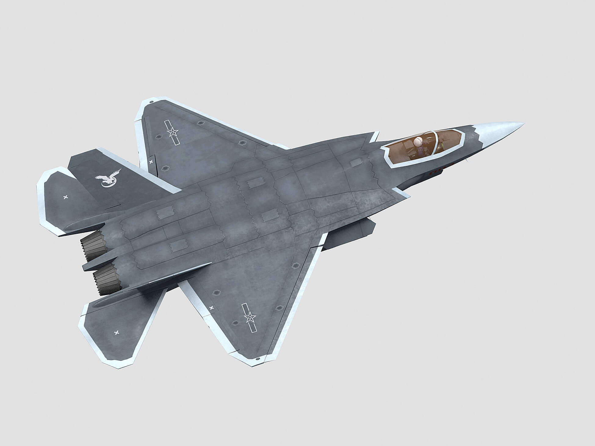 Shenyang J-31 / J-35 Gyrfalcon 3D Model by FiniasK