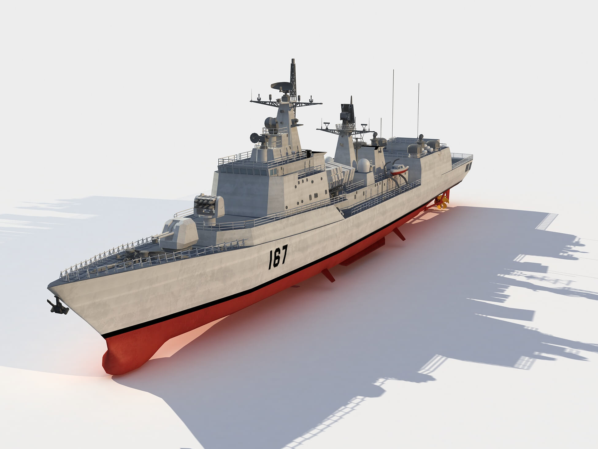 Shenzen Type 051B Destroyer - 3D Model by FiniasK