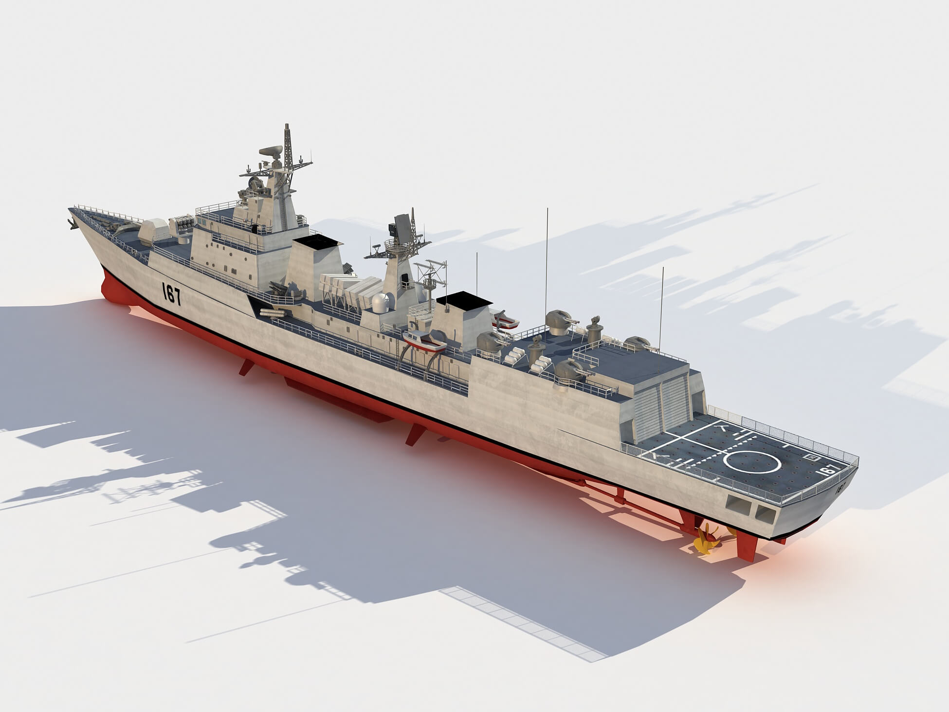 Shenzen Type 051B Destroyer - 3D Model by FiniasK