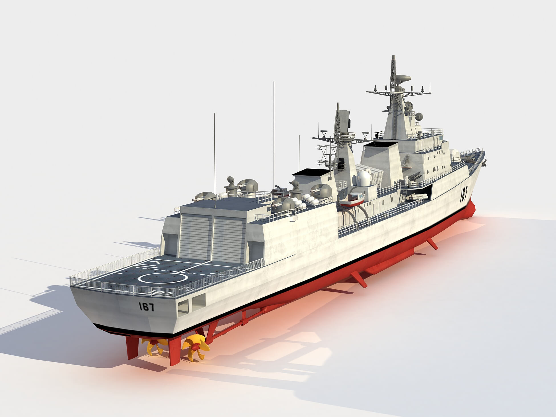 Shenzen Type 051B Destroyer - 3D Model by FiniasK