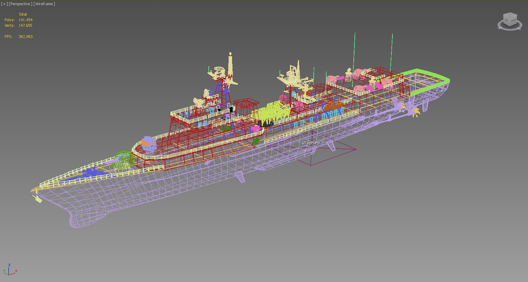 Shenzen Type 051B Destroyer - 3D Model by FiniasK
